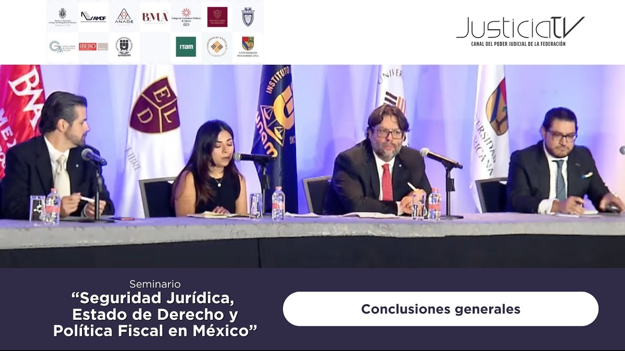Conclusiones generales Seminario "Seguridad jurídica, Estado de derecho ...