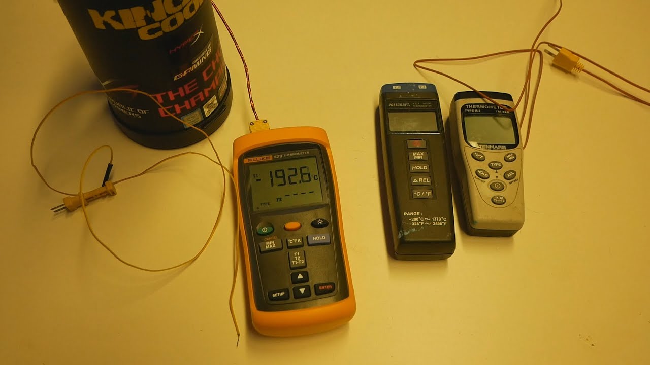 Comparing Thermometers & Thermocouples in Cryogenic Temperatures - YouTube