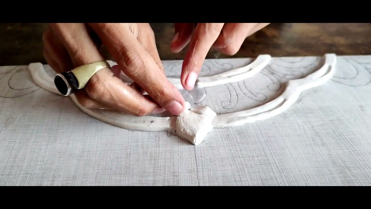 How To Make Ceramic Mural Art Border Design | Ceramic Cone Painting ...