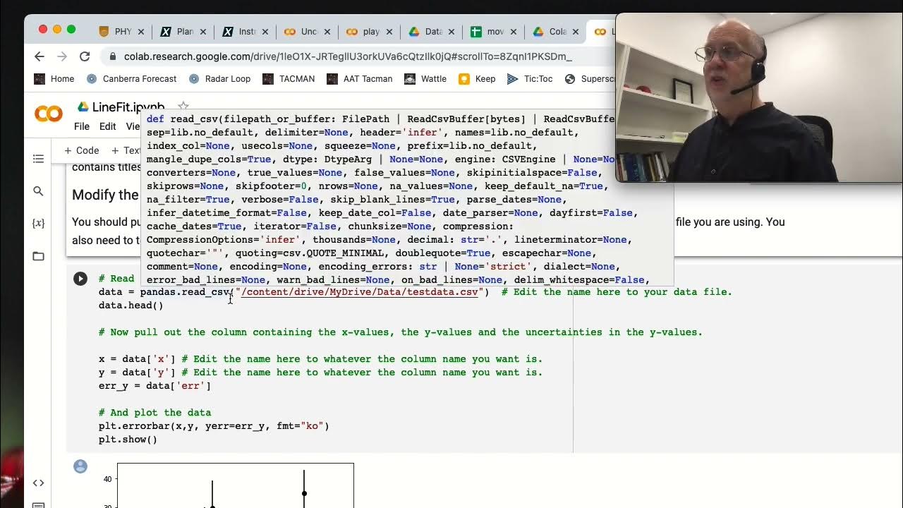 08 Line Fitting Jupyter Notebook - YouTube