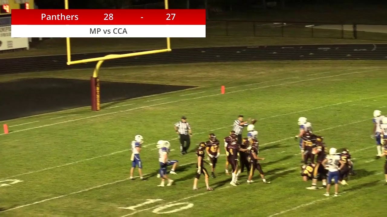 Varsity Football Panthers vs CCA Clippers - YouTube