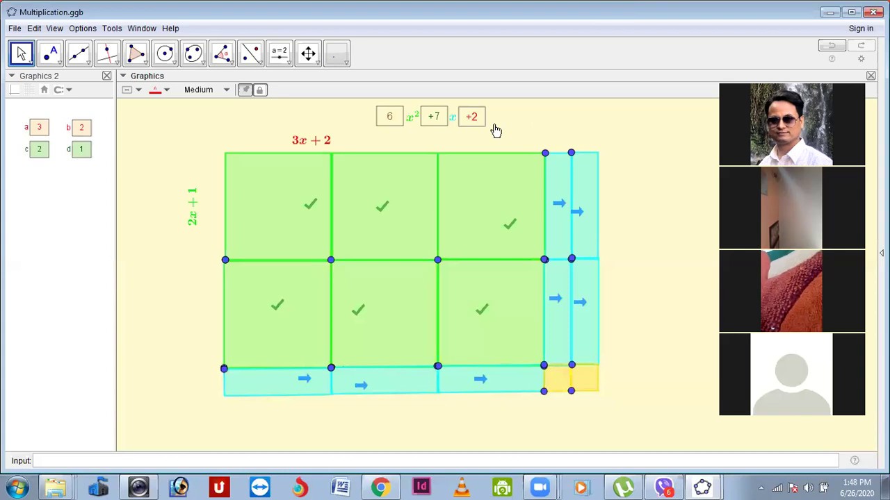 Class 9 (Factorization using tiles) - YouTube
