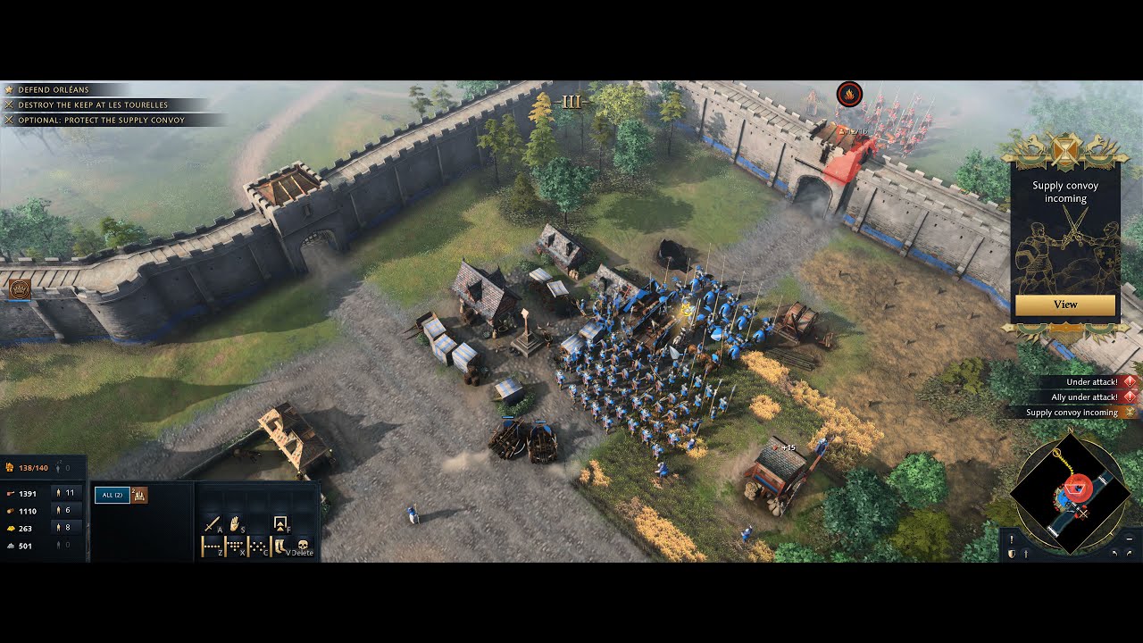 Age of Empires 4 - Siege of Orleans - Hard Difficulty Campaign Gameplay ...