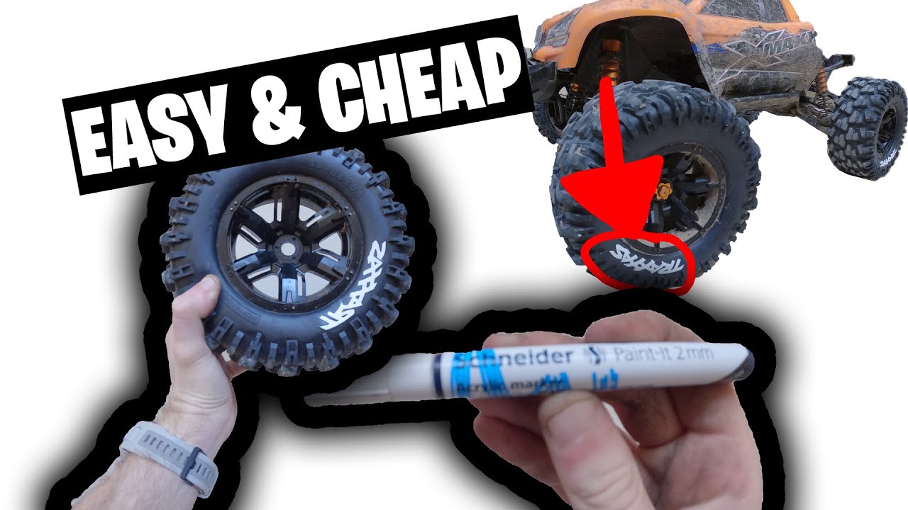 HOW TO make any RC CAR TIRE look EPIC ! SUPER EASY & CHEAP ! - YouTube