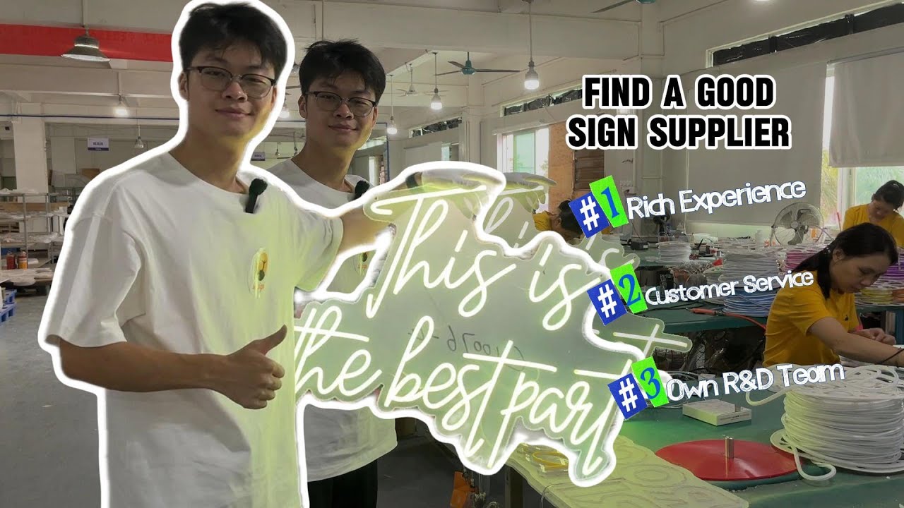 Find A Good Sign Supplier To Shine Your Brand - YouTube