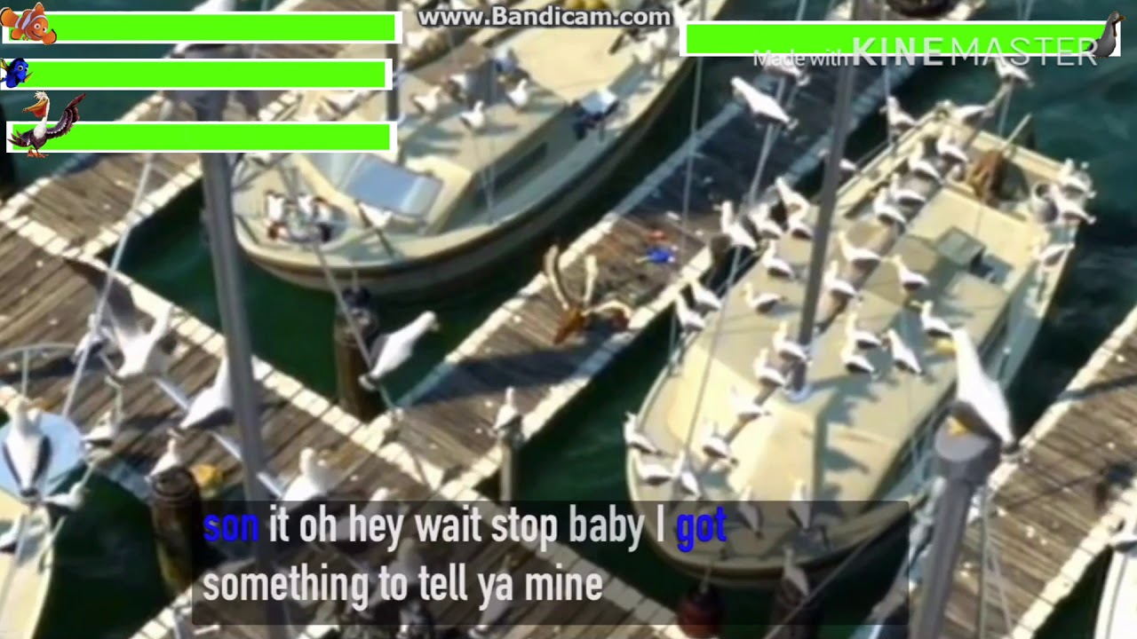 Finding Nemo Seagull Race with healthbars - YouTube
