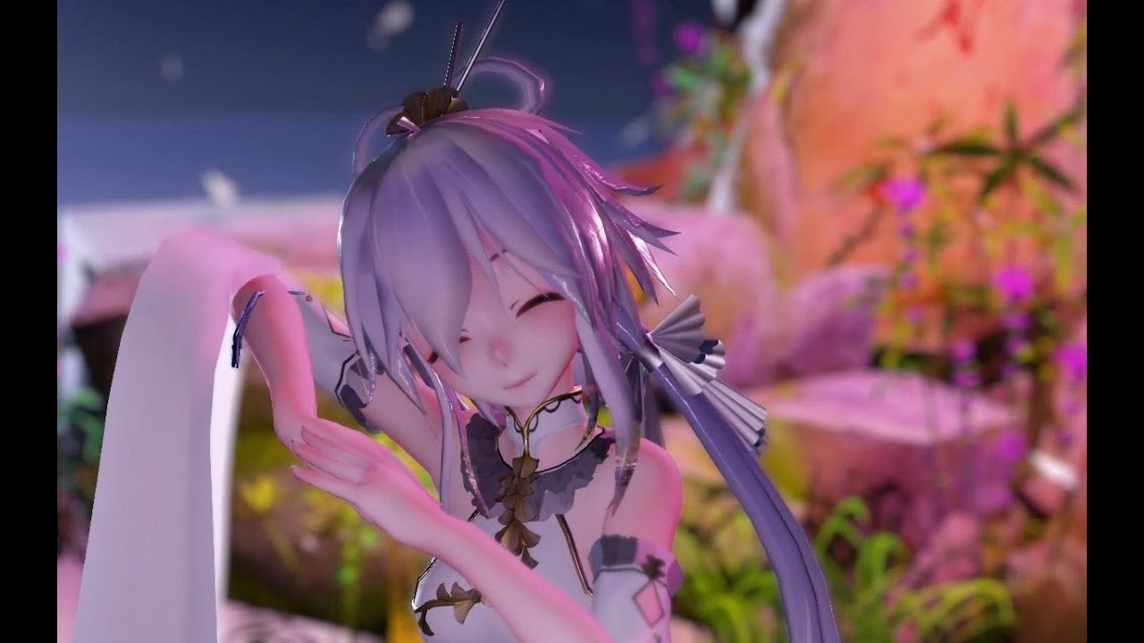 💞😘【 Vocaloid MMD/4K/60FPS】Luo Tianyi 【洛天依--云月谣】💞 - YouTube