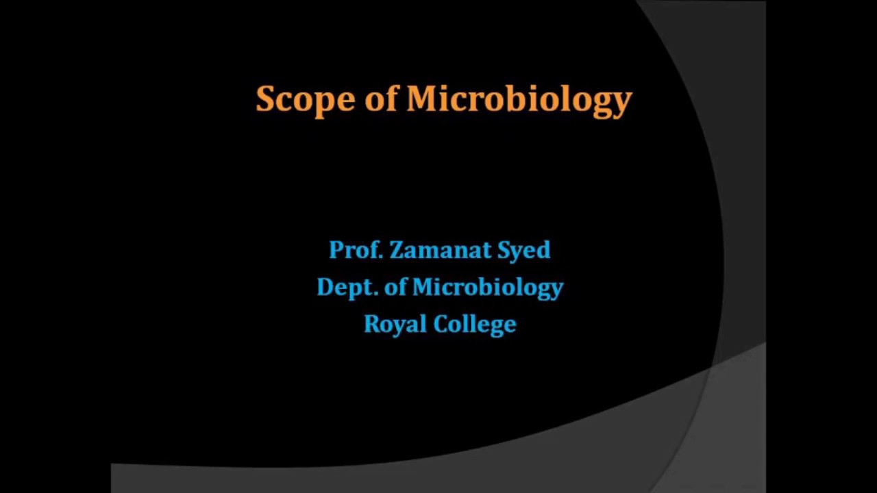 Scope of Microbiology - YouTube