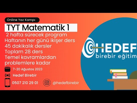 TYT MATEMATİK 1 EĞİTİMİ