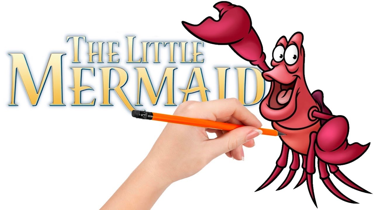 How to draw Sebastian from The Little Mermaid - YouTube