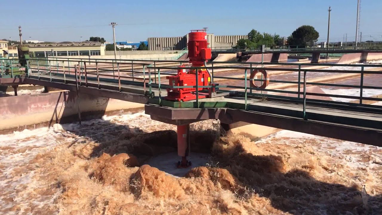 Surface Aerators 55 Kw - YouTube