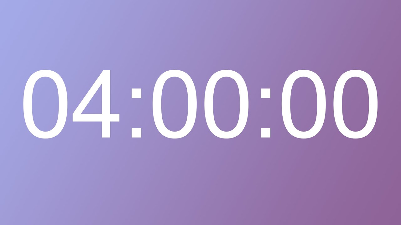 4 Hour (240 Minute) Timer With Alarm - Alarmlı 4 Saat (240 Dakika ...
