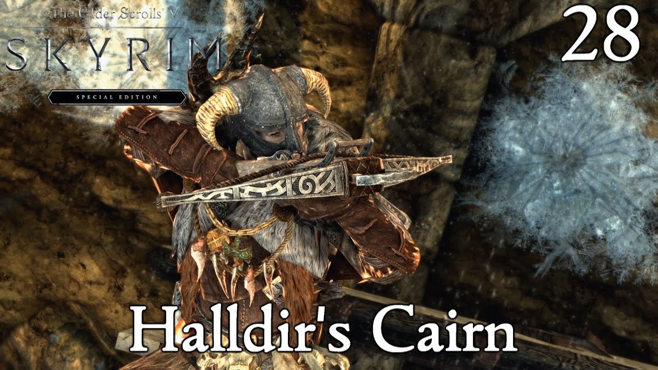 Skyrim SE [Modded] Find Runil's Journal In Halldir's Cairn Ep.28 - YouTube