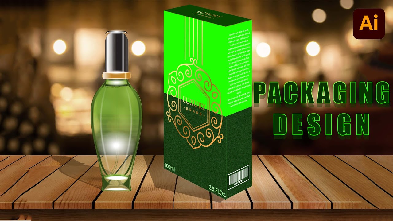 Packaging Design in Adobe Illustrator |How to use Perspective Grid ...