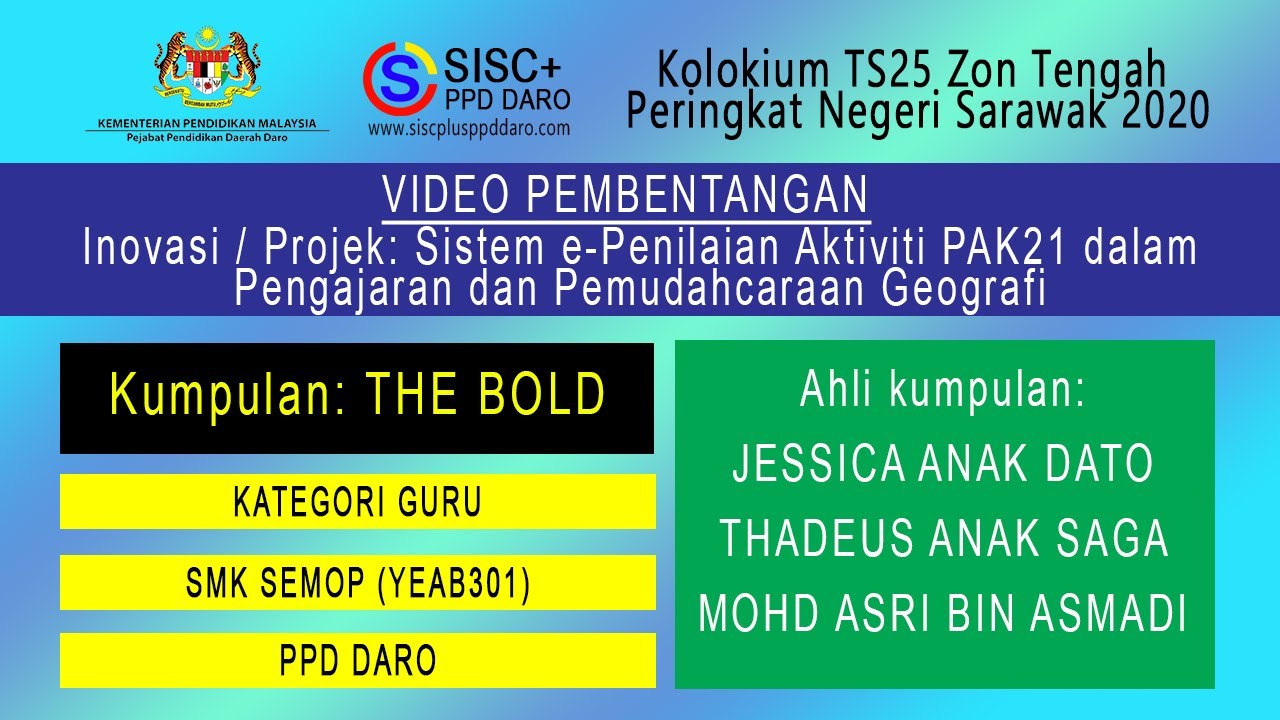 Sistem e-Penilaian Aktiviti PAK21 dalam Pengajaran dan Pemudahcaraan ...