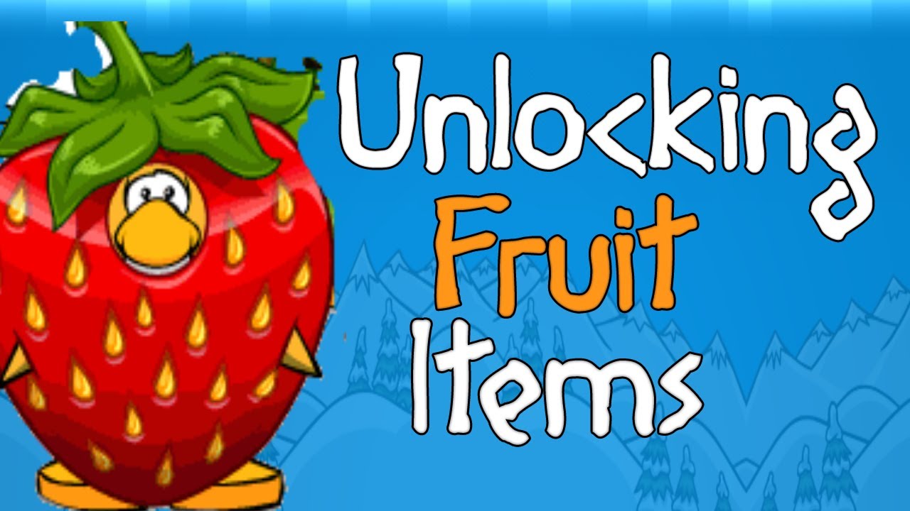 Club Penguin - Unlocking Innocent Smoothie Fruit Items - YouTube