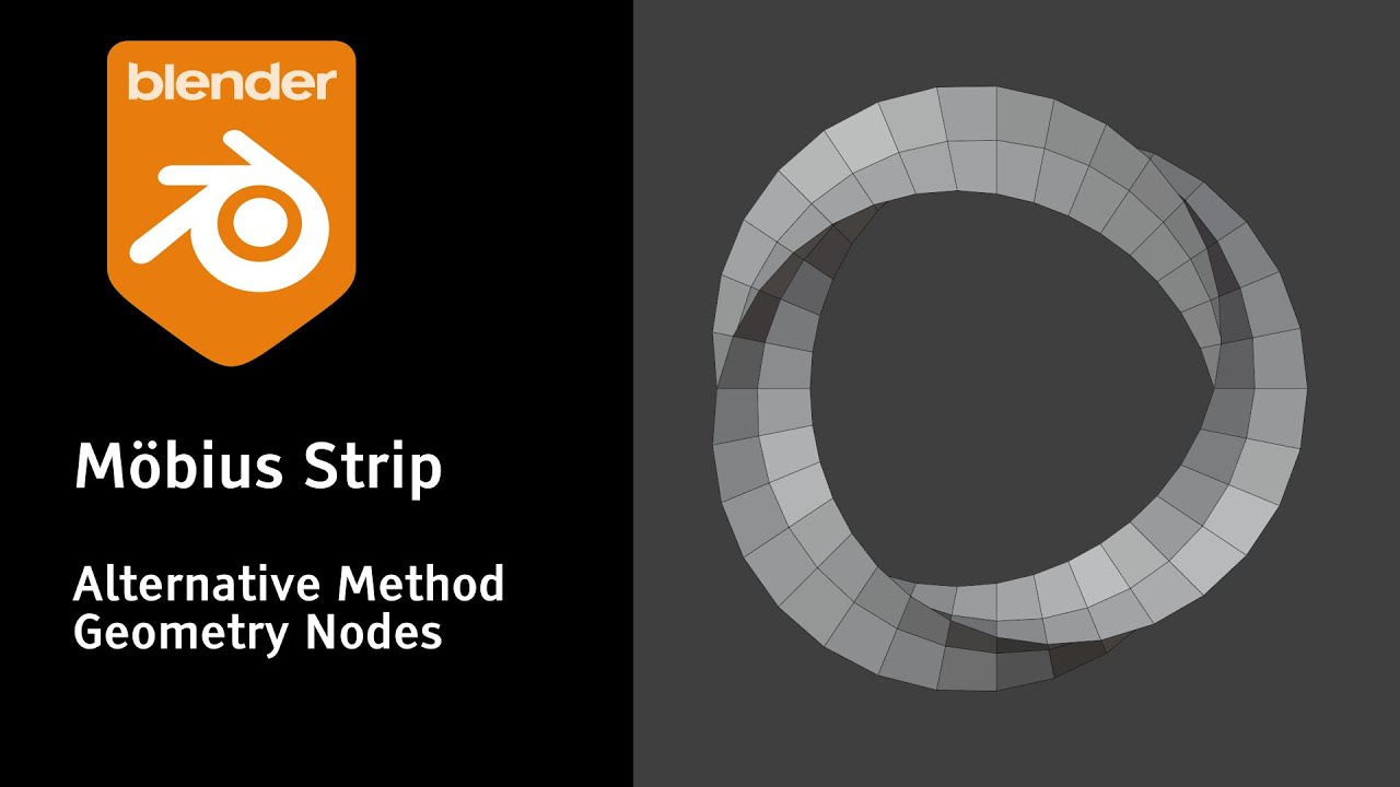 Mobius Strip - Alternative Method - Geometry Nodes - YouTube