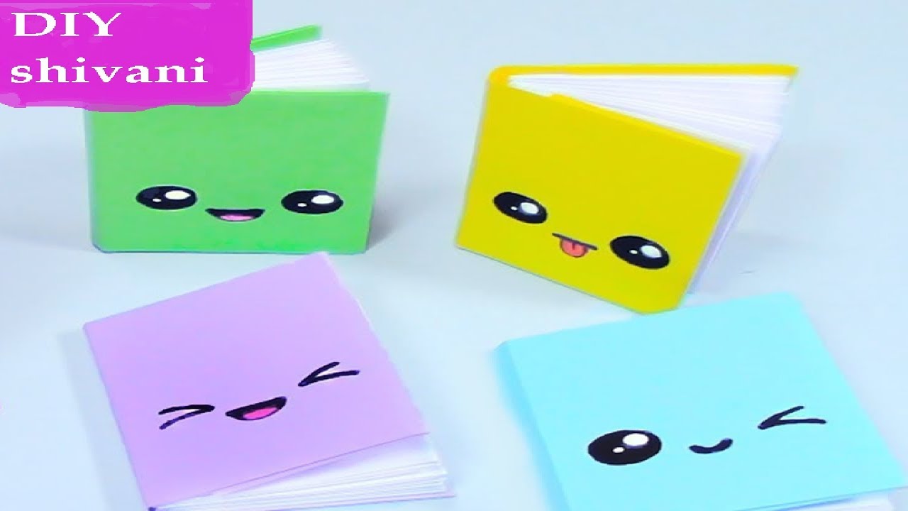 How to make mini notebook very easy | diy shivani | - YouTube