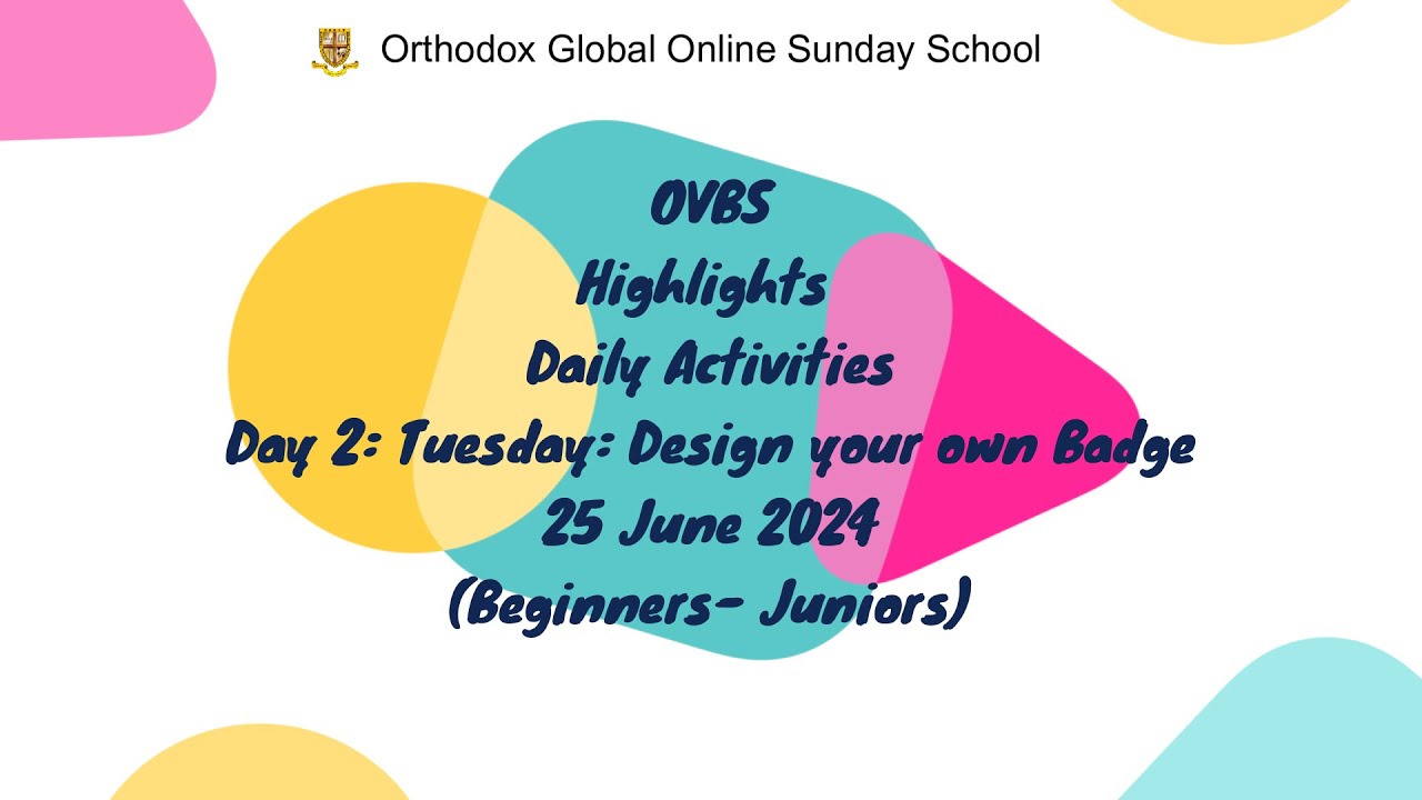 OGOSS OVBS 2024 - Design your OVBS Badge - YouTube