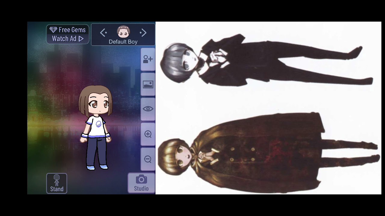 Recreating Danganronpa beta designs in gacha till I get famous||Day 4 ...