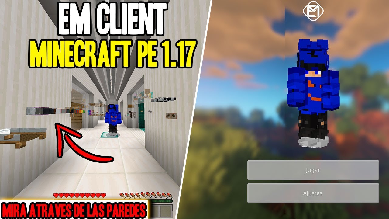 EL MEJOR CLIENTE PARA MINECRAFT PE 1.17 | EM Client V3 PARA MINECRAFT ...