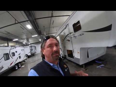 Previously Enjoyed 2008 Victory Lane 35SRV Toy Hauler Fifth Wheel - YouTube