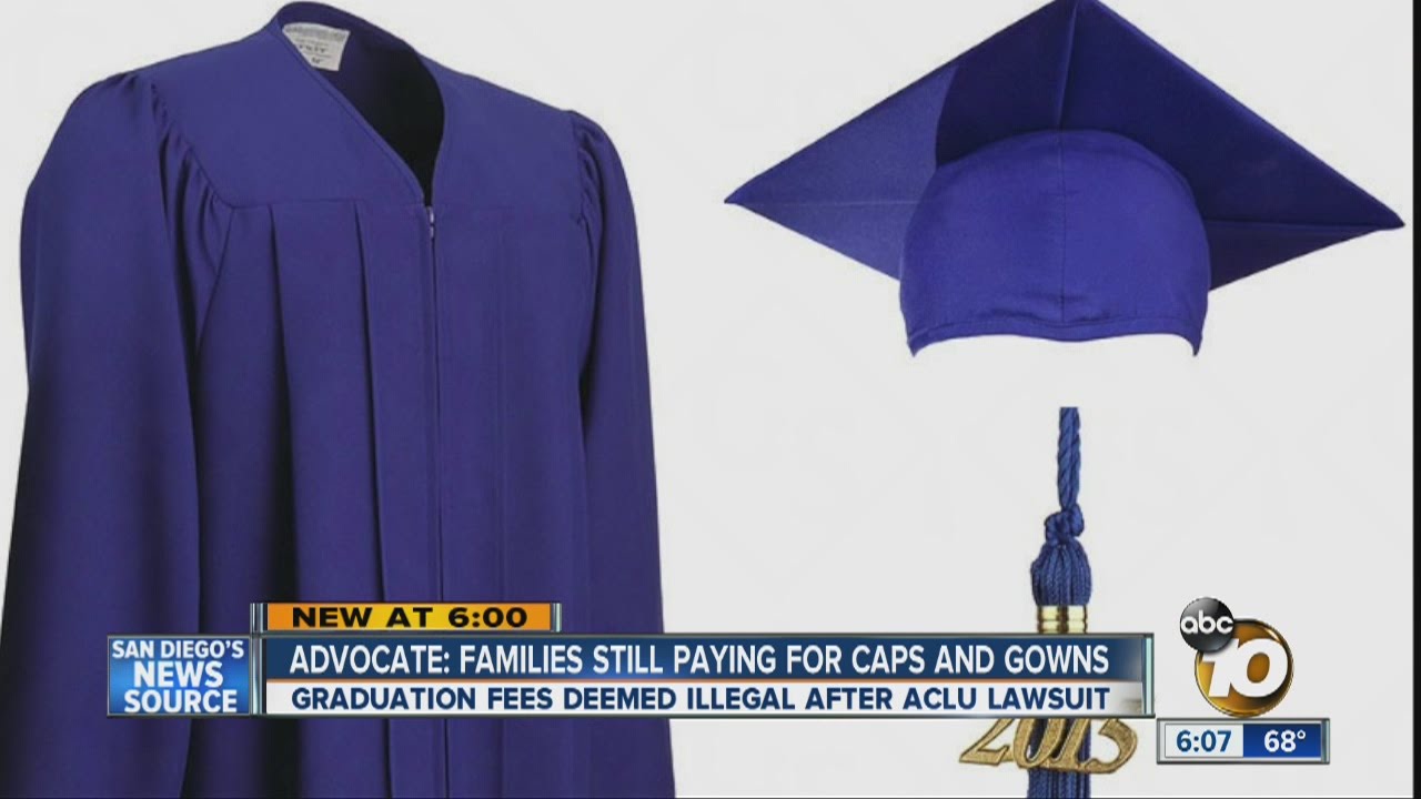 Advocate: Families still paying for caps and gowns - YouTube