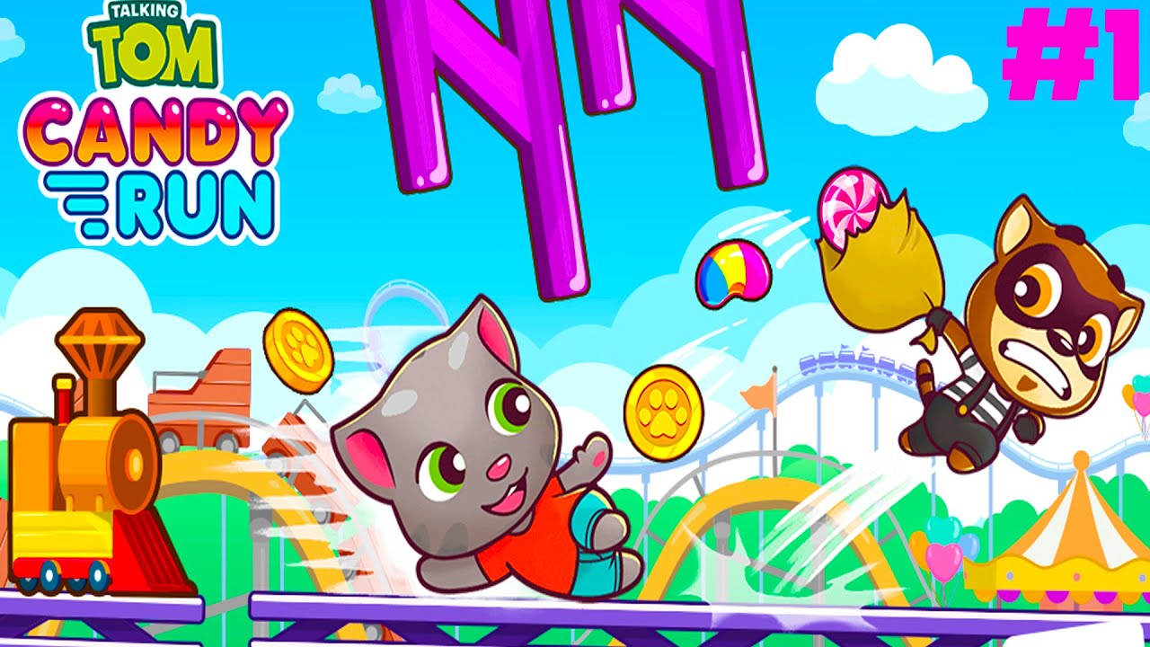 Talking Tom Candy Run - Levels 1- Gameplay Parte #1 (iOS Android) - YouTube