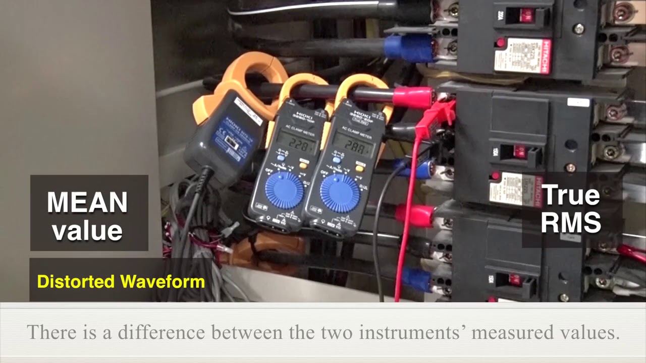 Using a Hioki Current Clamp Meter: True RMS & MEAN values - YouTube