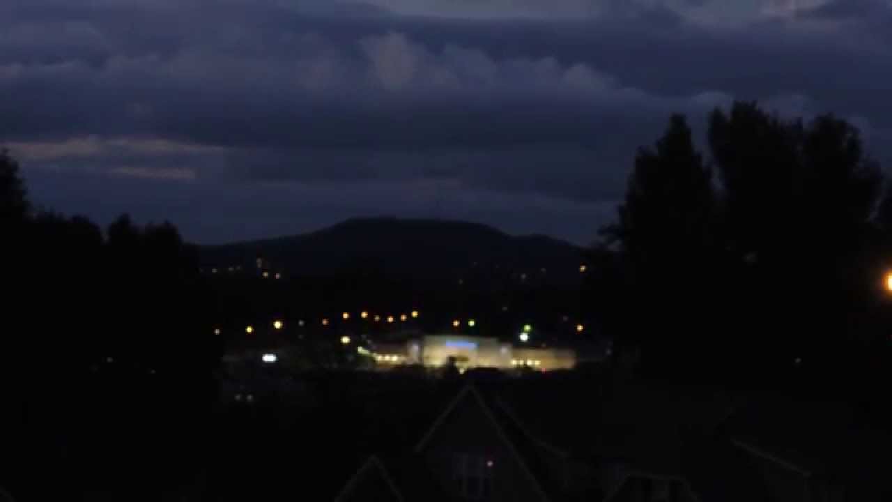 View of Capshaw Mountain looking north from our house... - YouTube