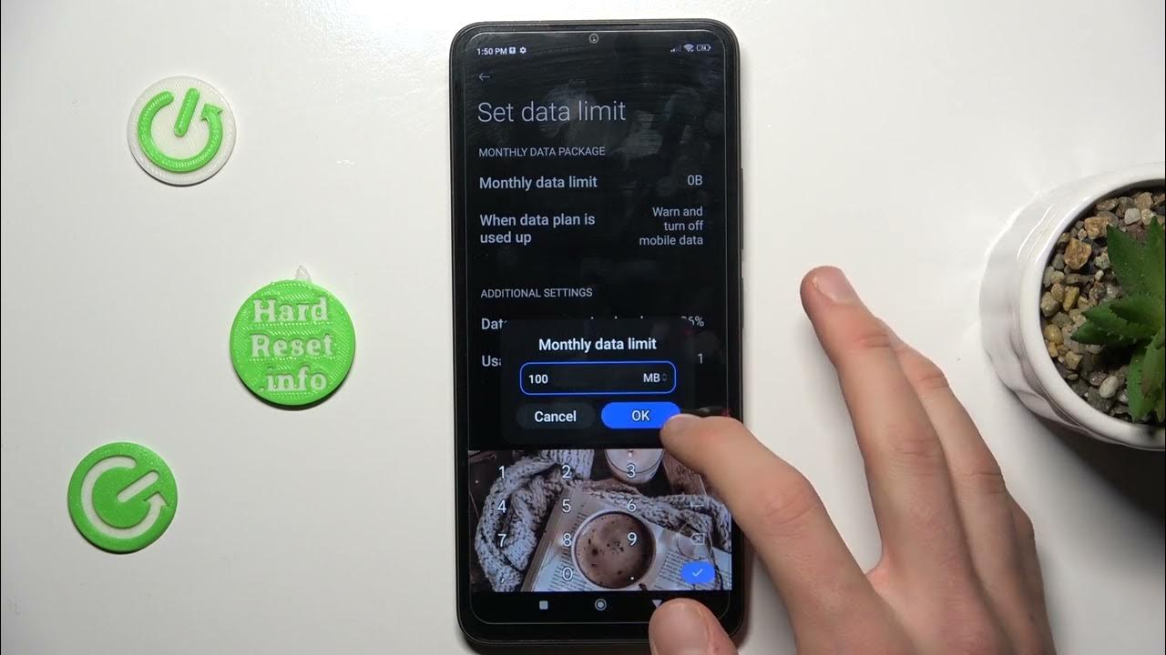How To Set Mobile Data Limit In POCO C65 - YouTube