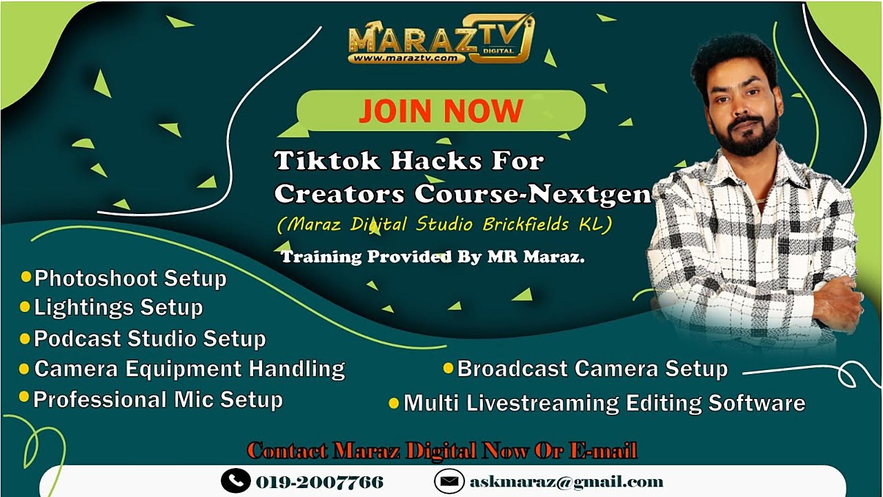 MARAZ TikTok Creator Course – Learn Real Studio Skills 🎥 Starts Soon ...