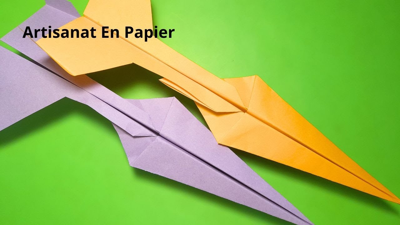 Diy avion en papier - Artisanat En Papier - YouTube