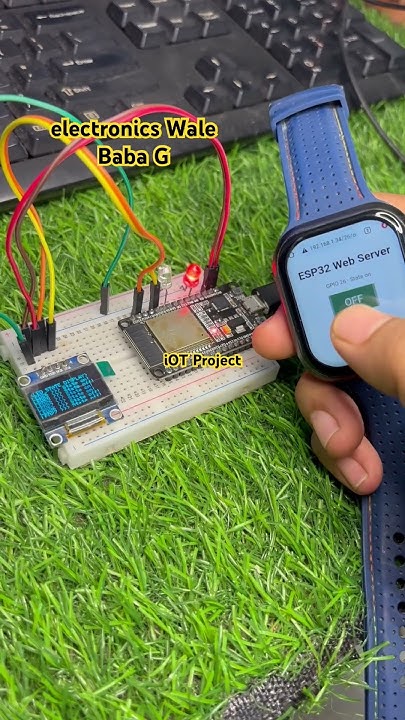 iOT Project Esp32 | Webpage 2LED 0.96 inch OLED Display | Fireboltt Android Watch #shortsfeed # ...