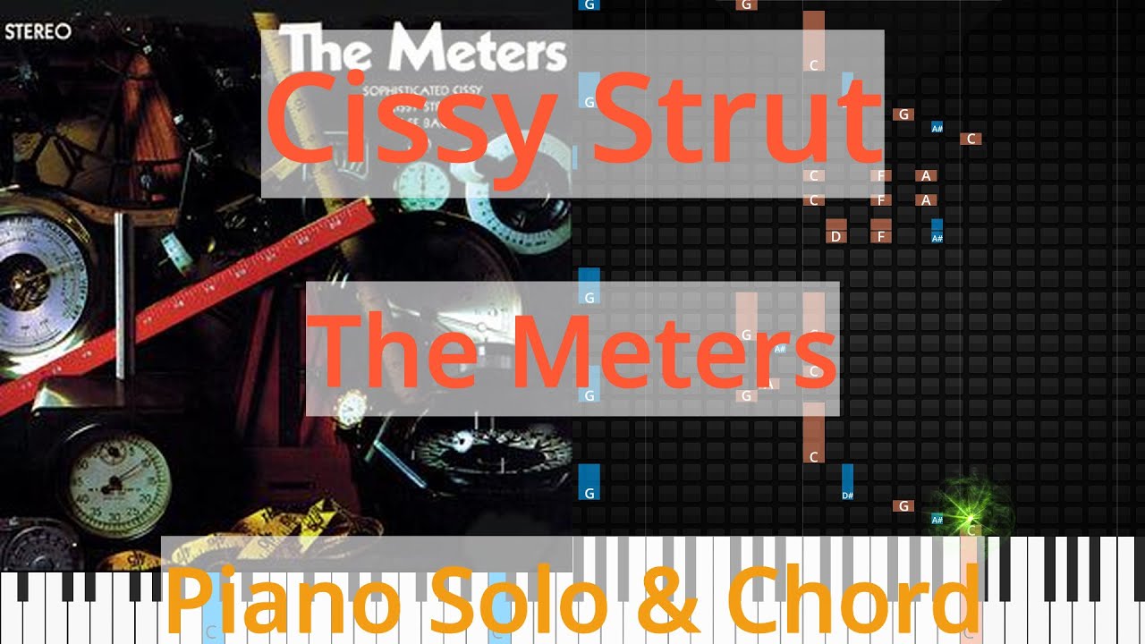 🎹Solo & Chord, Cissy Strut, The Meters, Synthesia Piano - YouTube