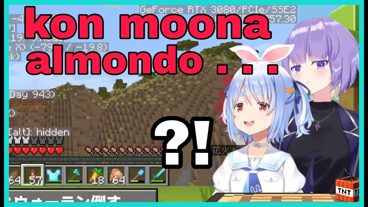 Pekora Can't Stop Laughing At Moona New Greeting | Minecraft [Hololive ...