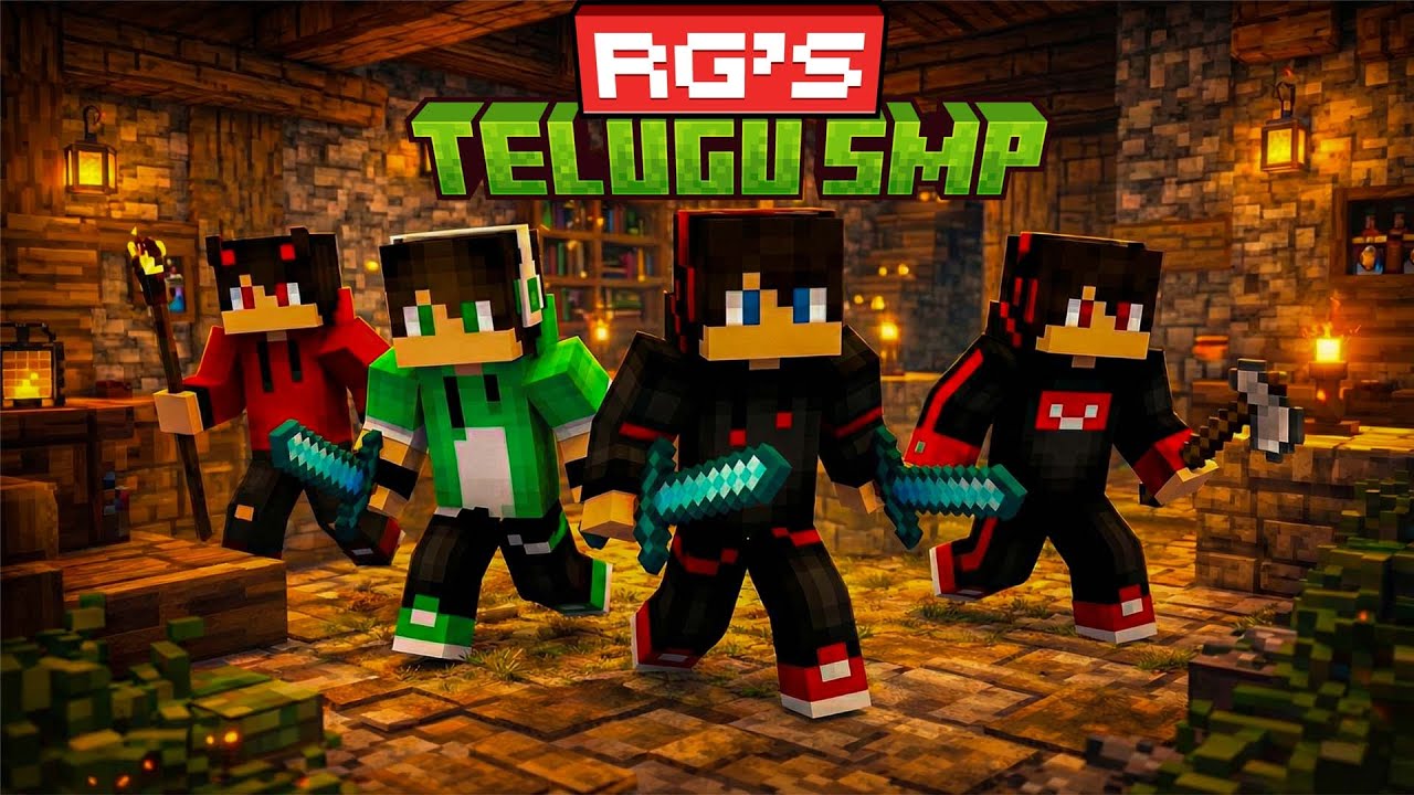 Its Grinding Time in RG Telugu SMP With @RajuGaming_RG | Minecraft ...