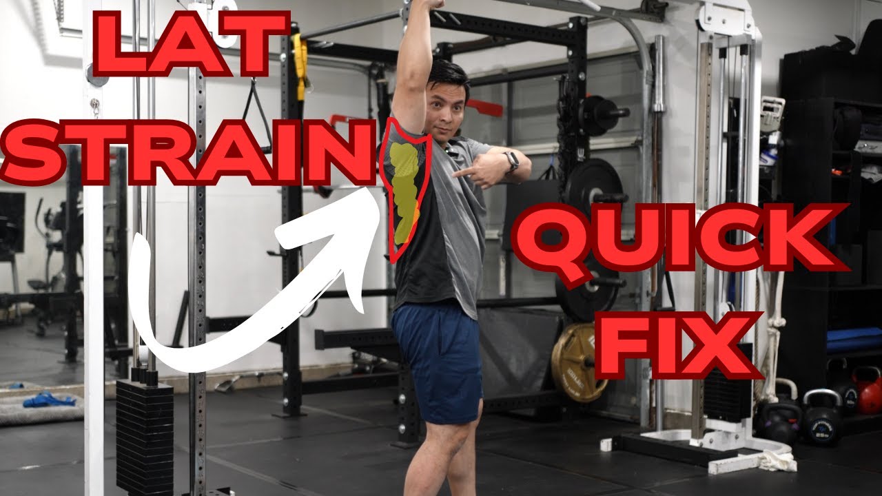 Lat strain PT exercises: 2 Months of pain GONE - YouTube