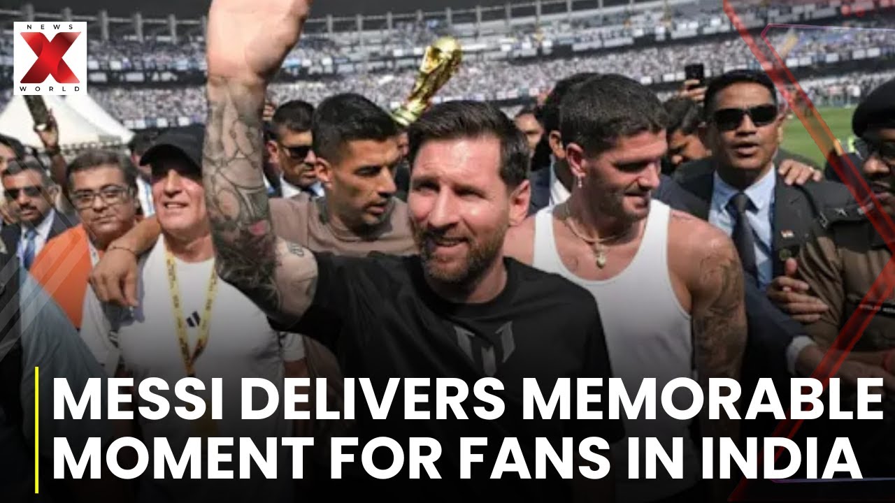 Messi Delights Indian Fans With Kickaround After Hyderabad Exhibition ...