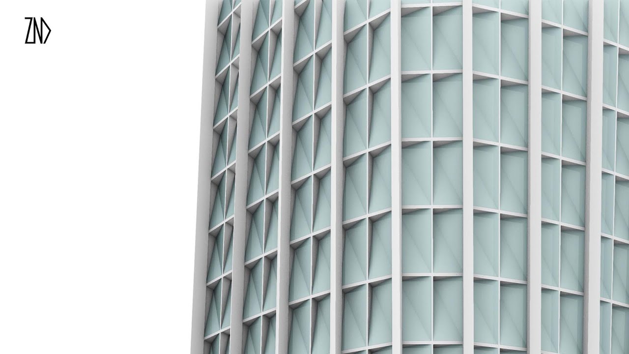 Grasshopper Tutorial: Curtain Wall Facade of KKR2 Tower - YouTube