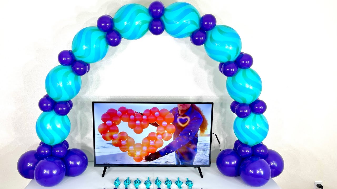Easy Balloon Arch! Decoration Idea | Tutorial - YouTube