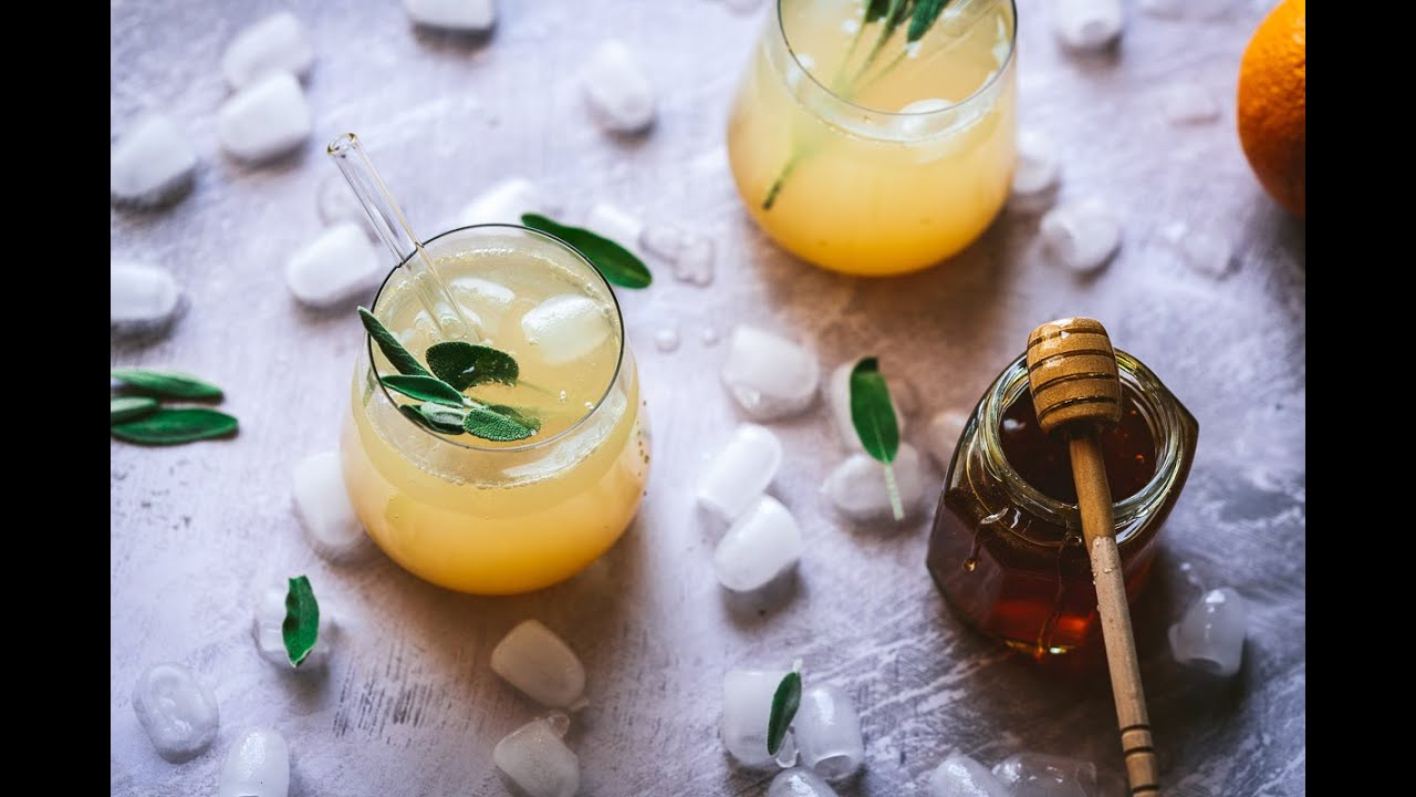 Sparkling Orange Honey Mango Shrub Drink - YouTube