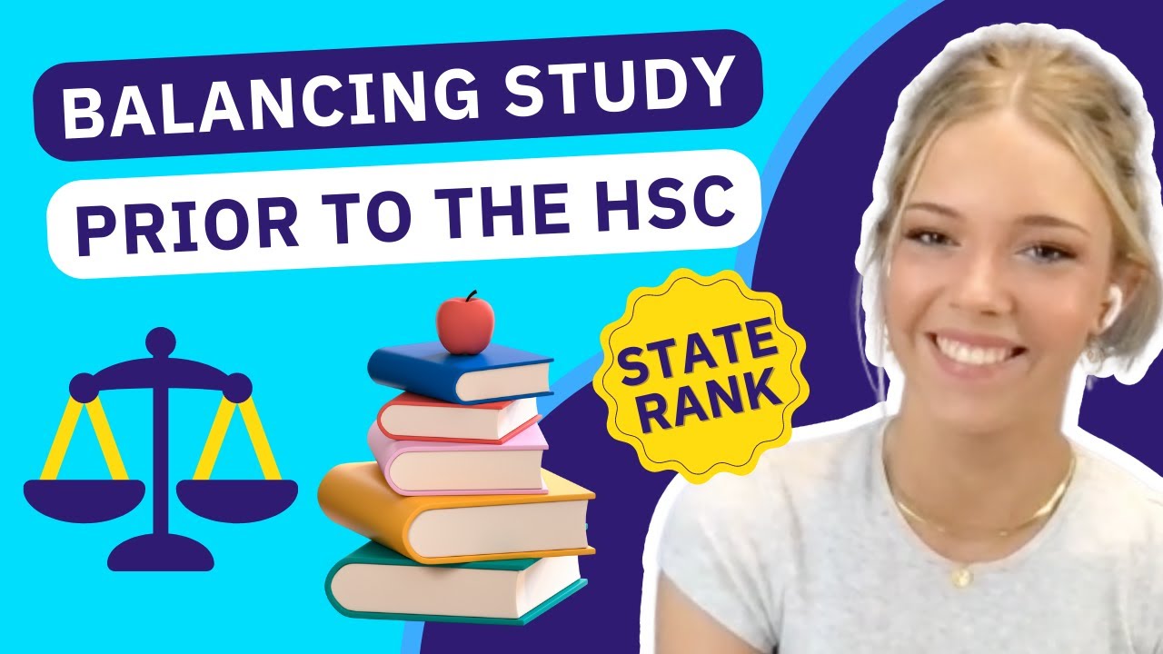 How a State Rank Achiever Balanced Their Study Prior to the HSC - YouTube