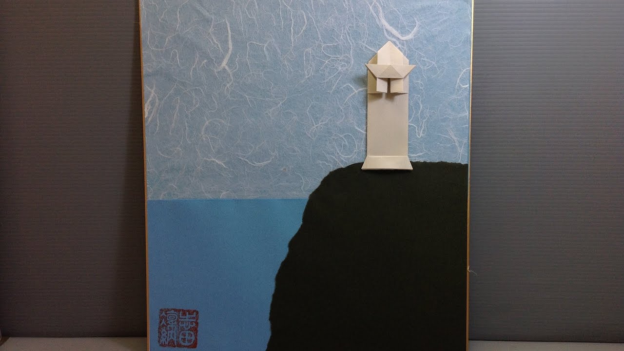 Origami Lighthouse Ocean Scene - How to Make an Origami Display ...