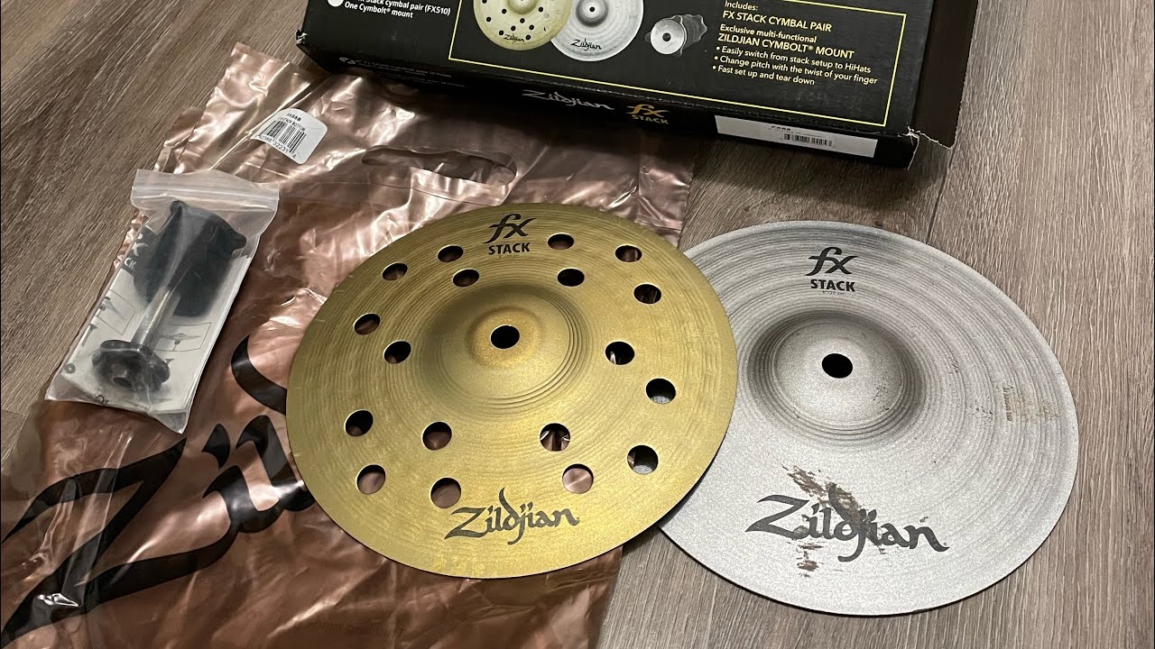 Zildjian 8" FX Stack Pair w/mount DEMO - YouTube