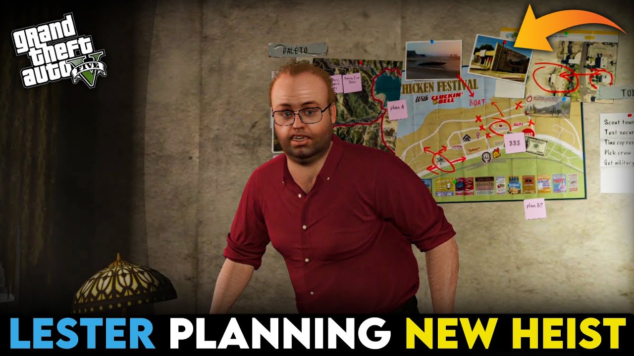 LESTER PLANNING NEW HEIST I GTAV GAMEPLAY - YouTube