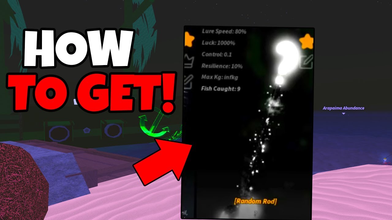 How to GET RANDOM ROD in FISCH! FISCH lvl 2000 ROD - YouTube