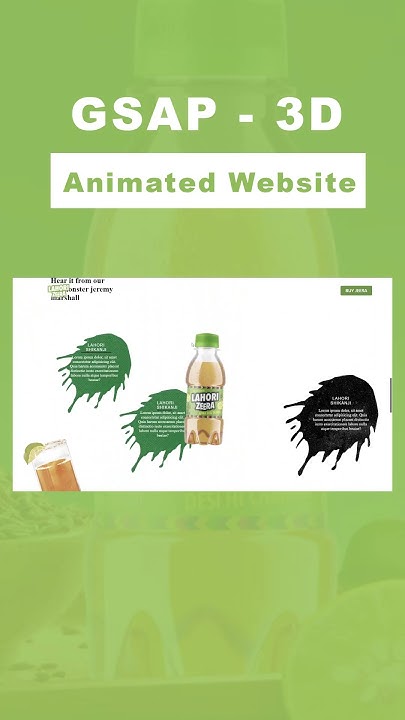How to Create GSAP 3D Animated Website Using html CSS & GSAP JS | Animated 3D Website - YouTube