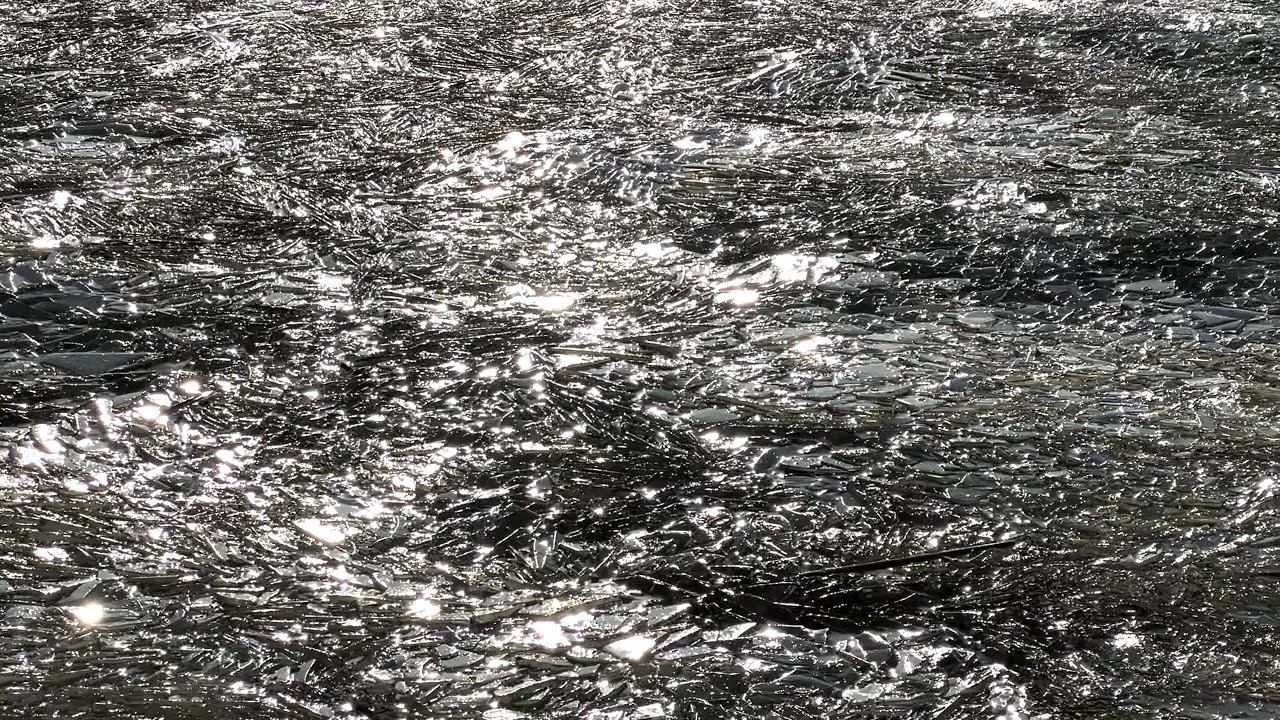 Shattered Ice Diamonds: Waves & Sparkling Frozen Shore - YouTube