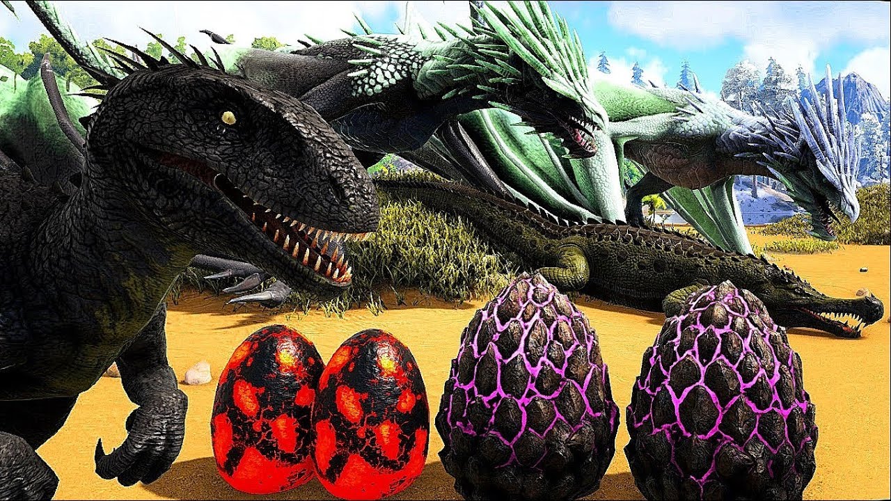 Indoraptor Aquatico, Sequestro dos Bebês de Dragão! Dinossauros Ark ...